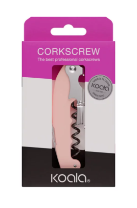 Koala Retro Light Pink Corkscrew - Hansa